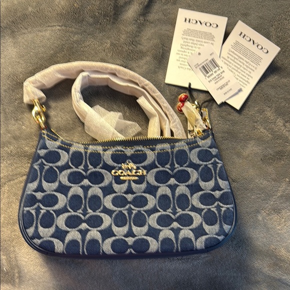 Coach | Bags | Nwt Coach Denim Blue Patterned Womens Bag Authentic ...